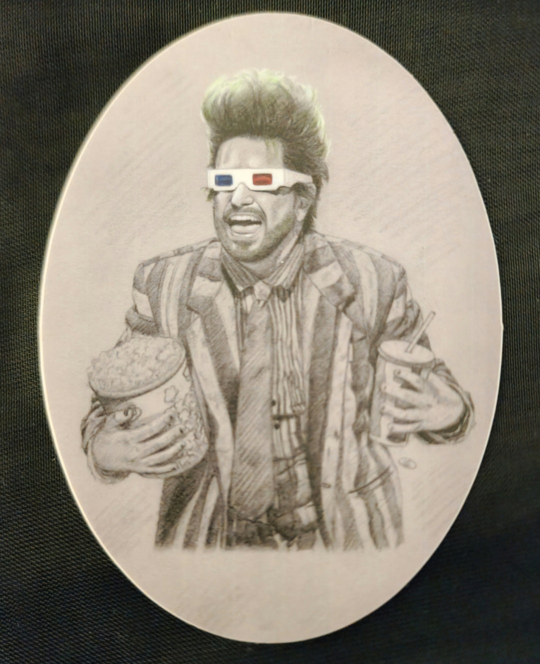 Beetlejuice Popcorn Sticker 3x 4 - Etsy