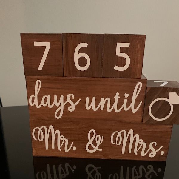 Countdown Blocks - Etsy