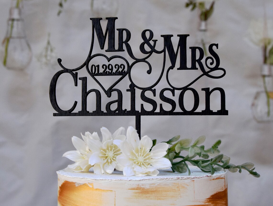 Customized Wedding Cake Topper Personalized Cake Topper for - Etsy