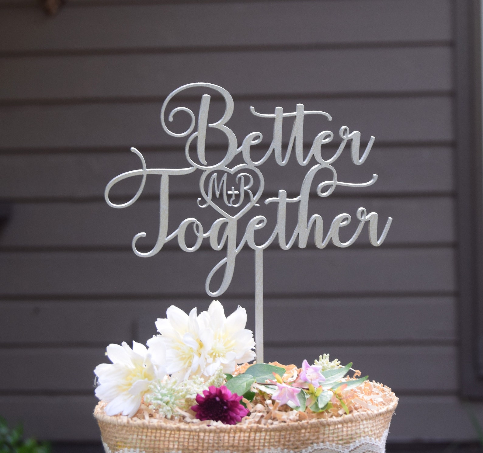 Wedding Cake Topper Better Together Cake Topper Forever - Etsy