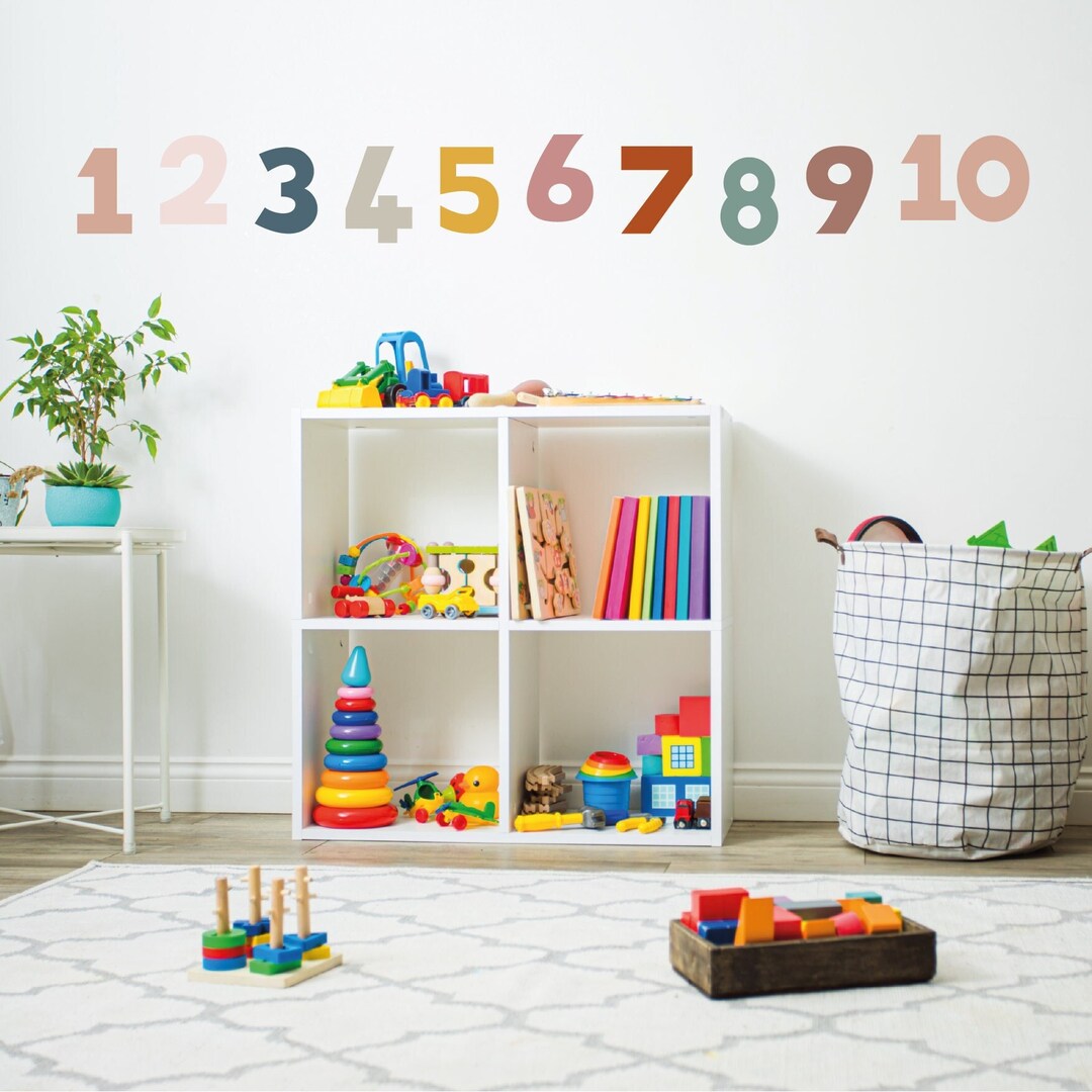 Colourful Learning Numbers 1-10 for Children's Bedrooms and Classrooms ...