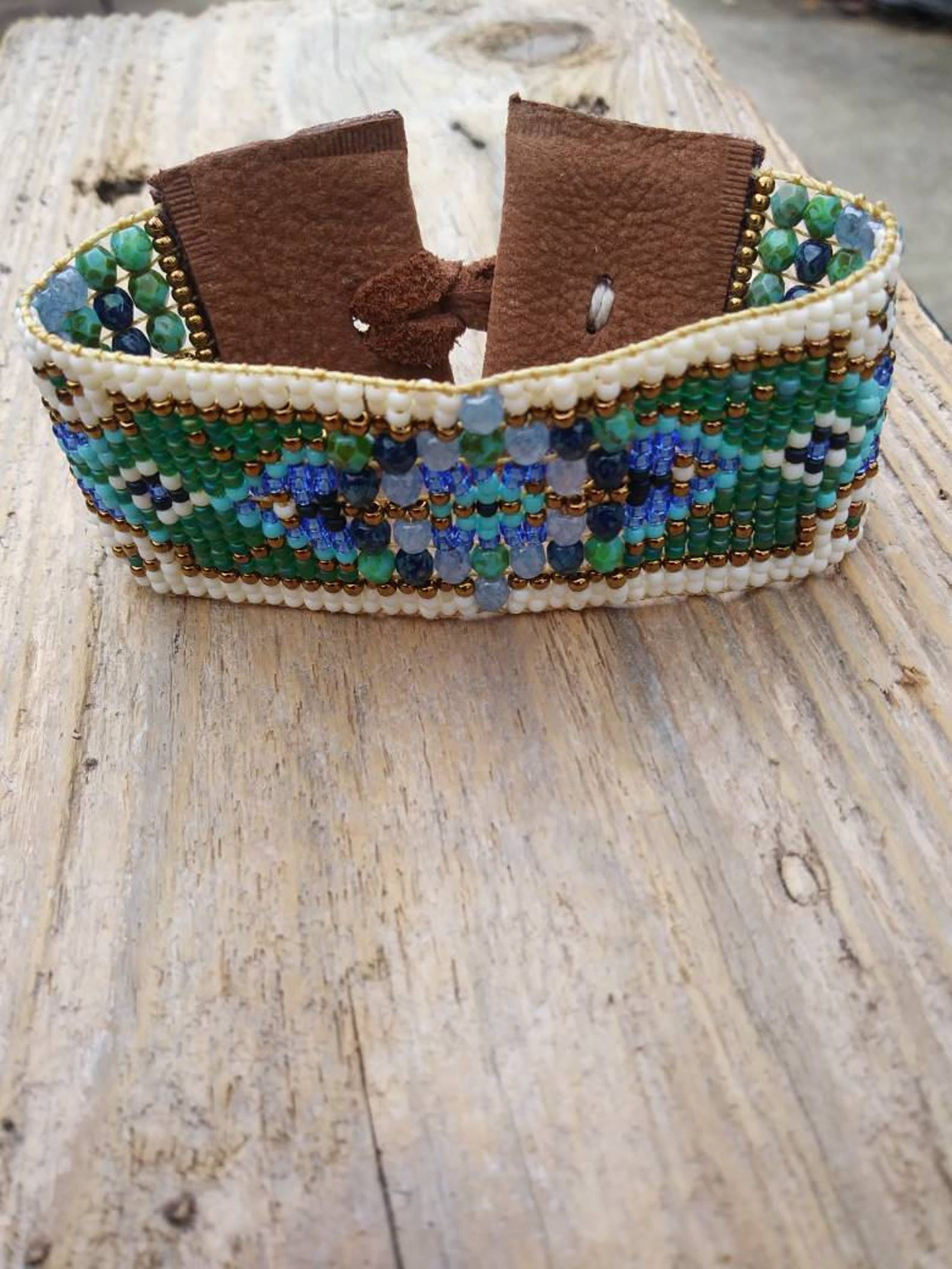 Bead Loom Bracelet Boho Bead Loom Bracelet Bead Woven | Etsy