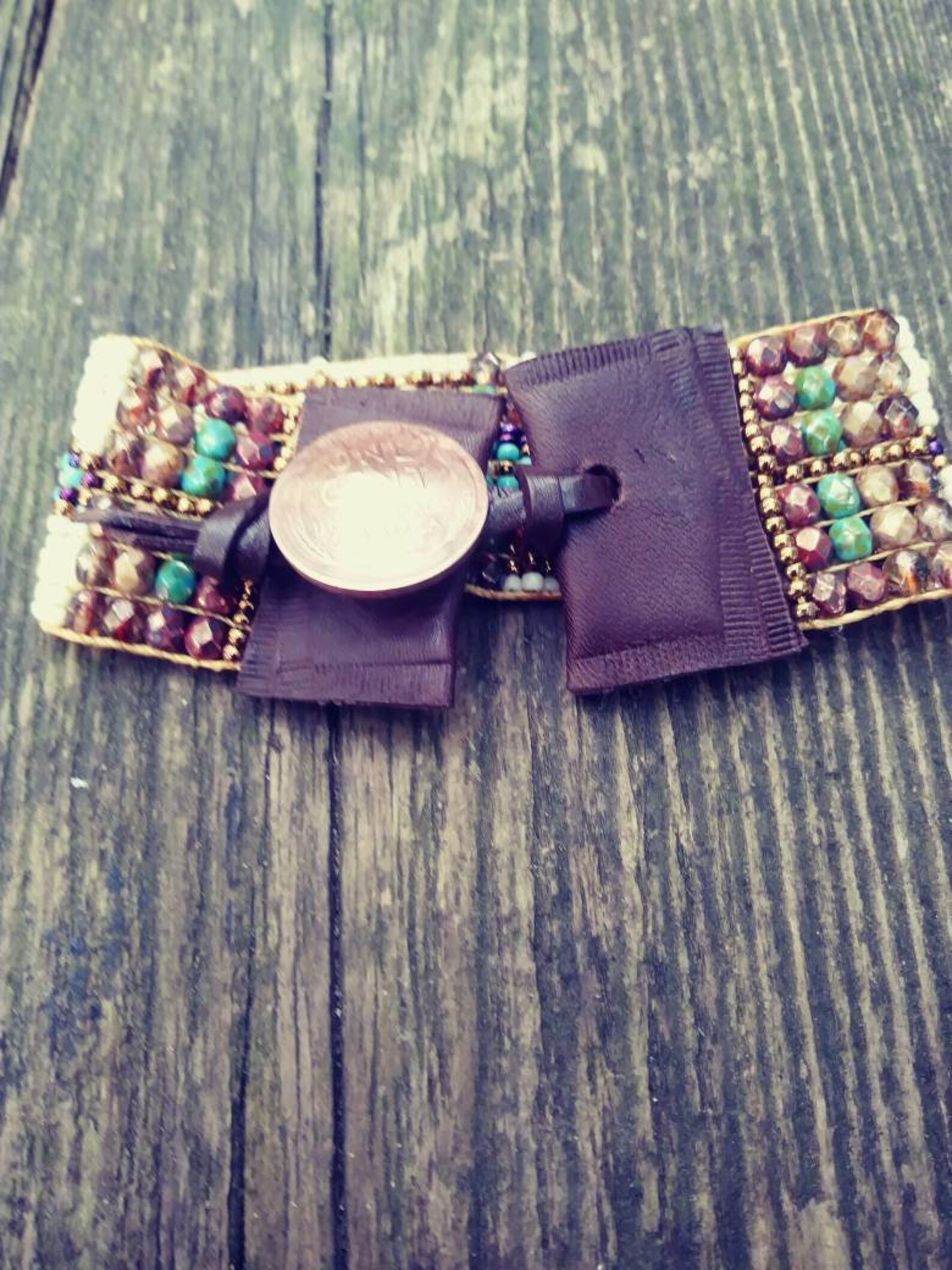 Bead Loom Bracelet Boho Bead Loom Bracelet Bead Woven | Etsy