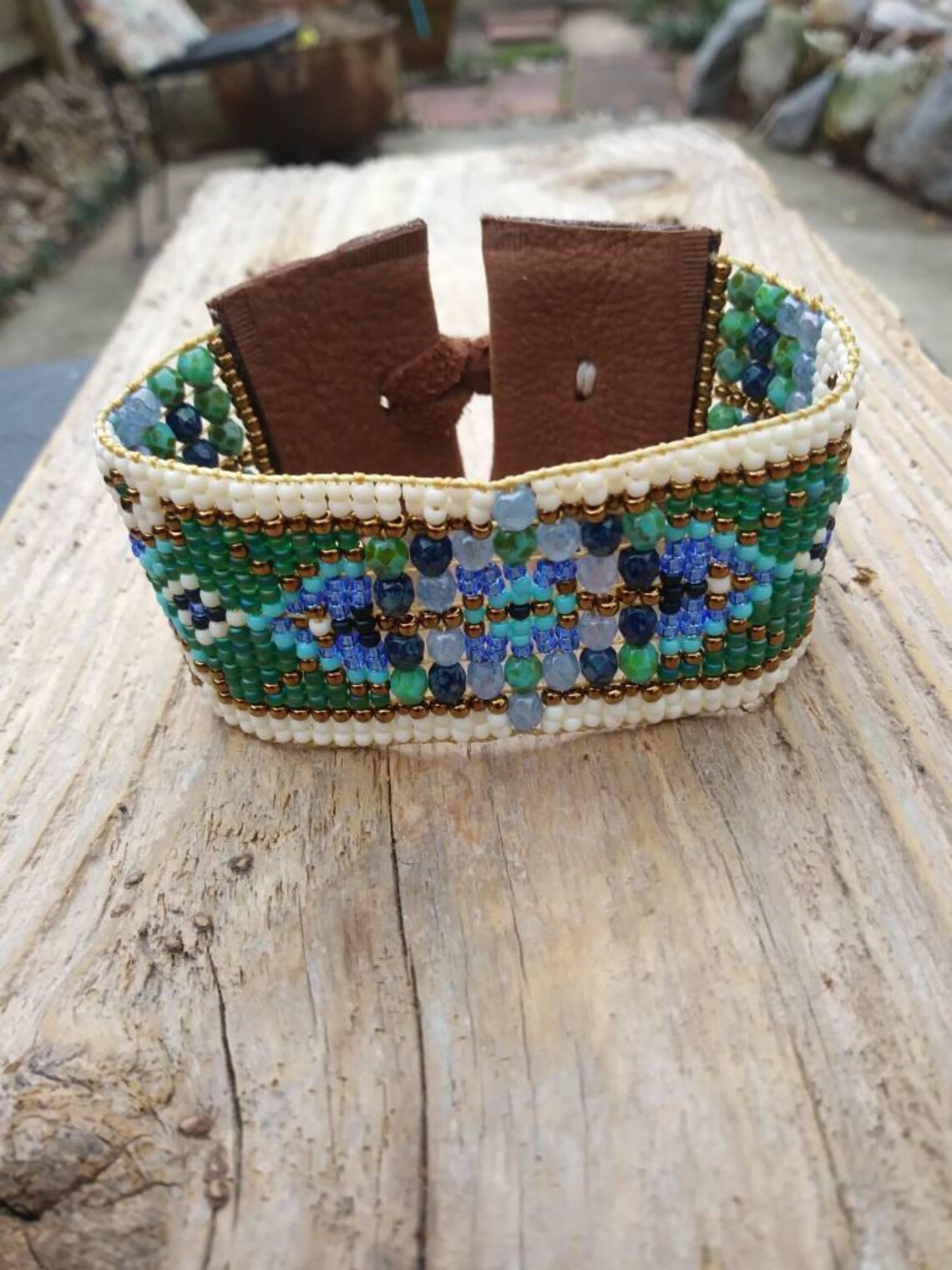 Bead Loom Bracelet Boho Bead Loom Bracelet Bead Woven | Etsy