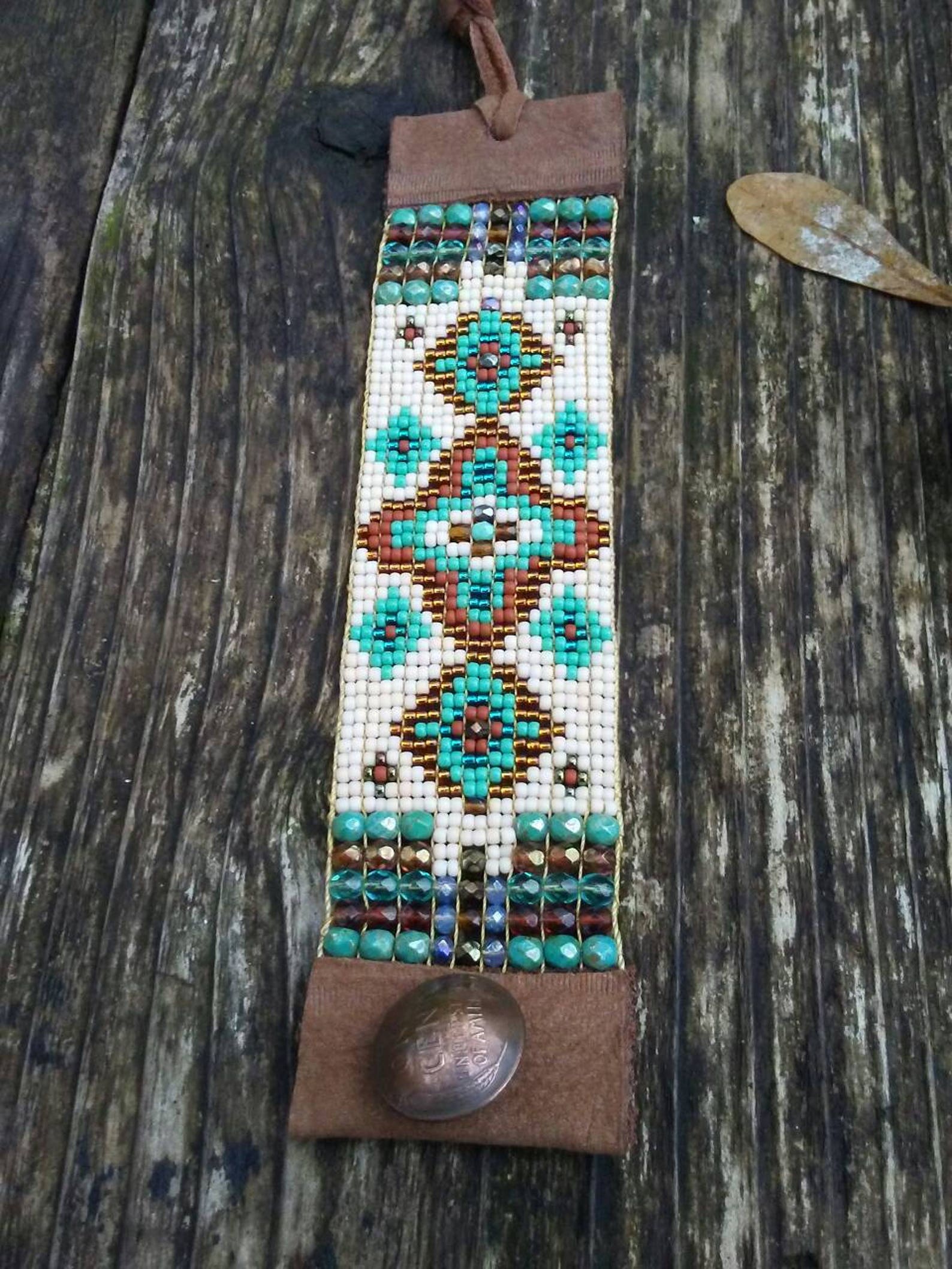 Bead Woven Bracelet Bead Loom Bracelet Boho Bead Bracelet | Etsy