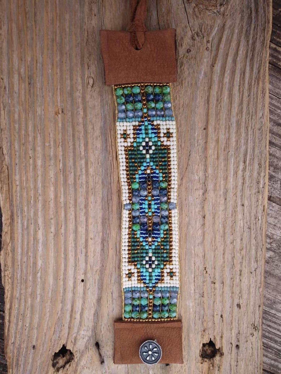 Bead Loom Bracelet Boho Bead Loom Bracelet Bead Woven | Etsy