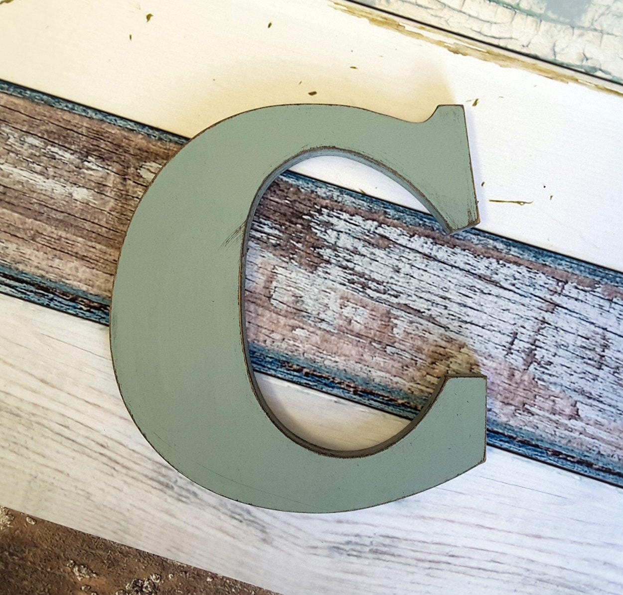 Letter Guest Book Distressed Letter Sign Wood Letters | Etsy