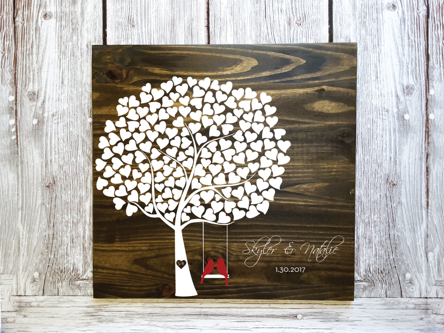 Leaf Guest Book Tree Tree Guest Book Wedding Guest Book | Etsy