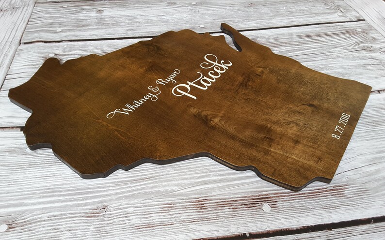 Wedding Guest Book Alternative State Board State Guest Book | Etsy