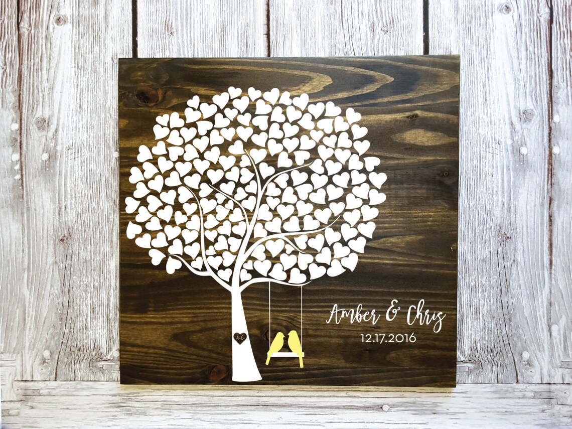 Leaf Guest Book Tree Tree Guest Book Wedding Guest Book - Etsy