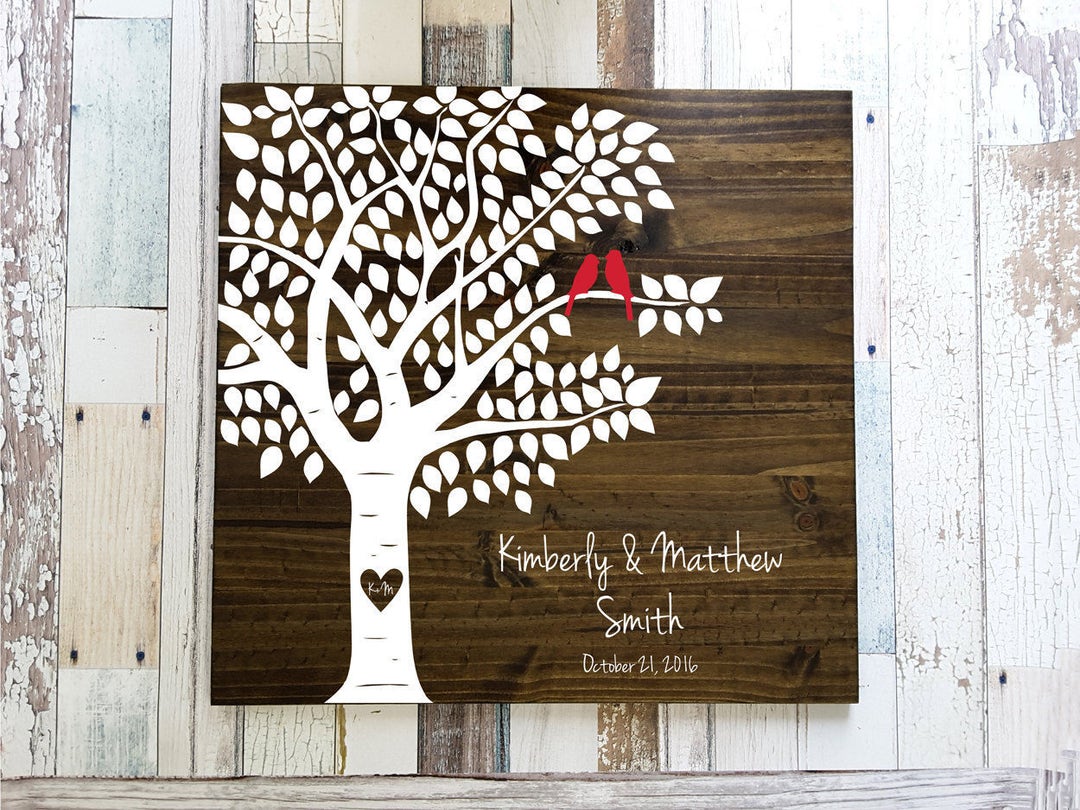 Tree Guest Book Guest Book Tree Tree Leaf Guest Book Leaf - Etsy