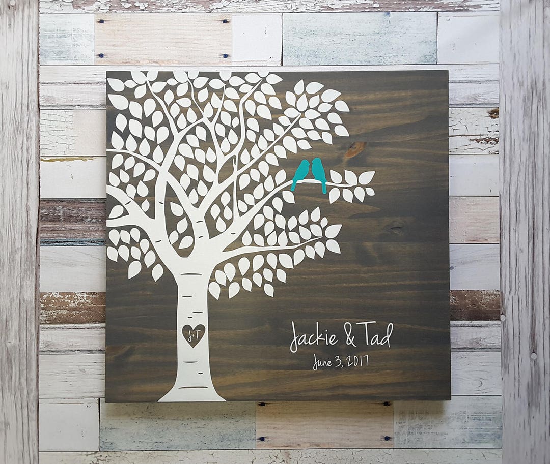 Tree Guest Book Guest Book Tree Tree Leaf Guest Book Leaf - Etsy