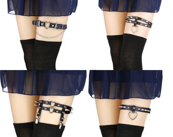Spiked Leg Garter - Etsy