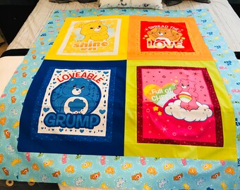Home & Living Hand-Sewn Care Bears Quilt Blankets & Throws etna.com.pe