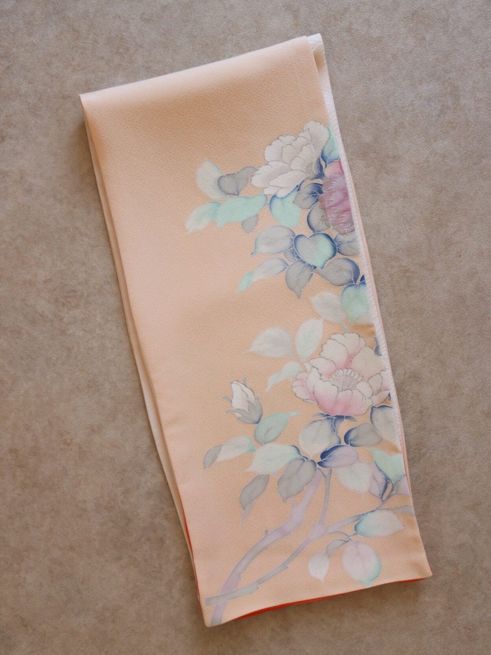 Vintage Japanese Kimono Scarf | Long Narrow Silk Scarf | Japanese Scarf ...