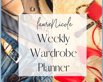 Weekly Wardrobe and Outfit Planner Template *printable* - Etsy