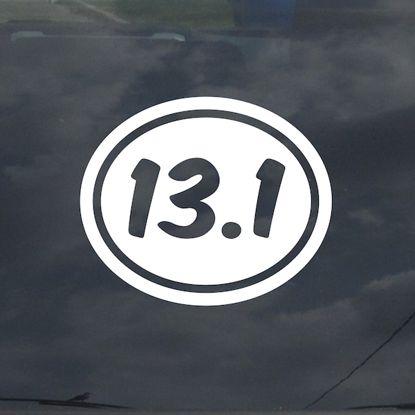Half Marathon Bumper Sticker - Etsy
