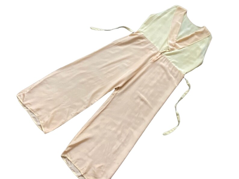 Antique 1920s Beach Pajamas Vintage 20s 30s Silk Jumpsuit Ladies Art ...