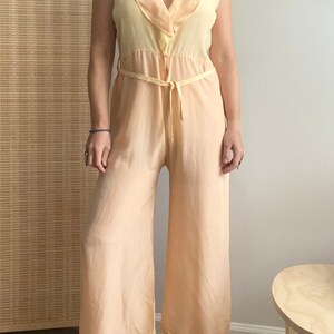 Antique 1920s Beach Pajamas Vintage 20s 30s Silk Jumpsuit Ladies Art ...
