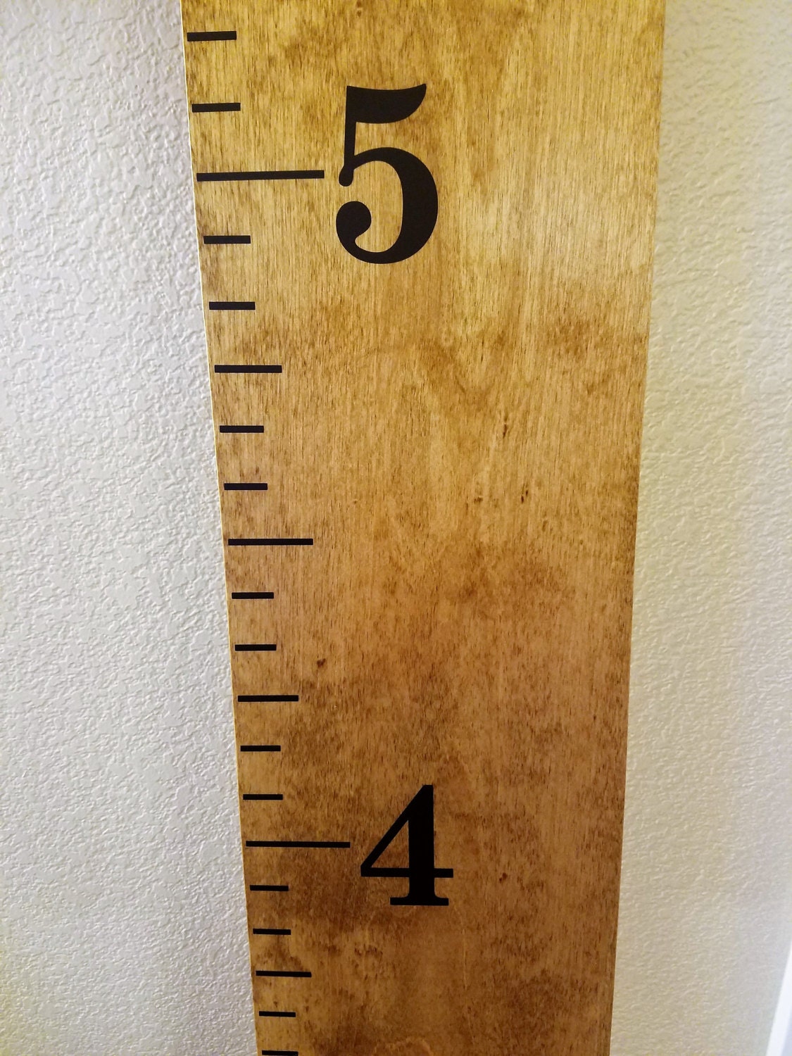 Kids Wooden Ruler Wall Growth Chart - Etsy