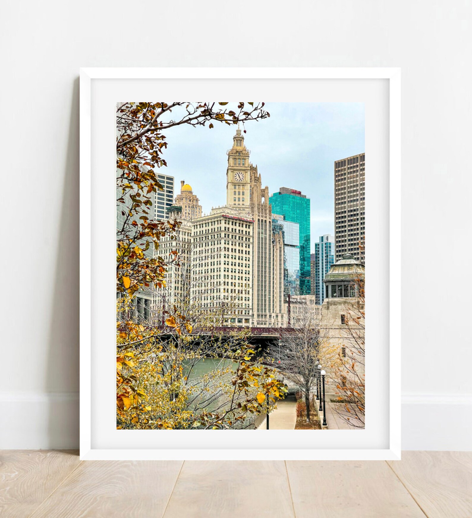 Chicago Riverwalk Photo, Chicago Wrigley Building Print, Chicago ...