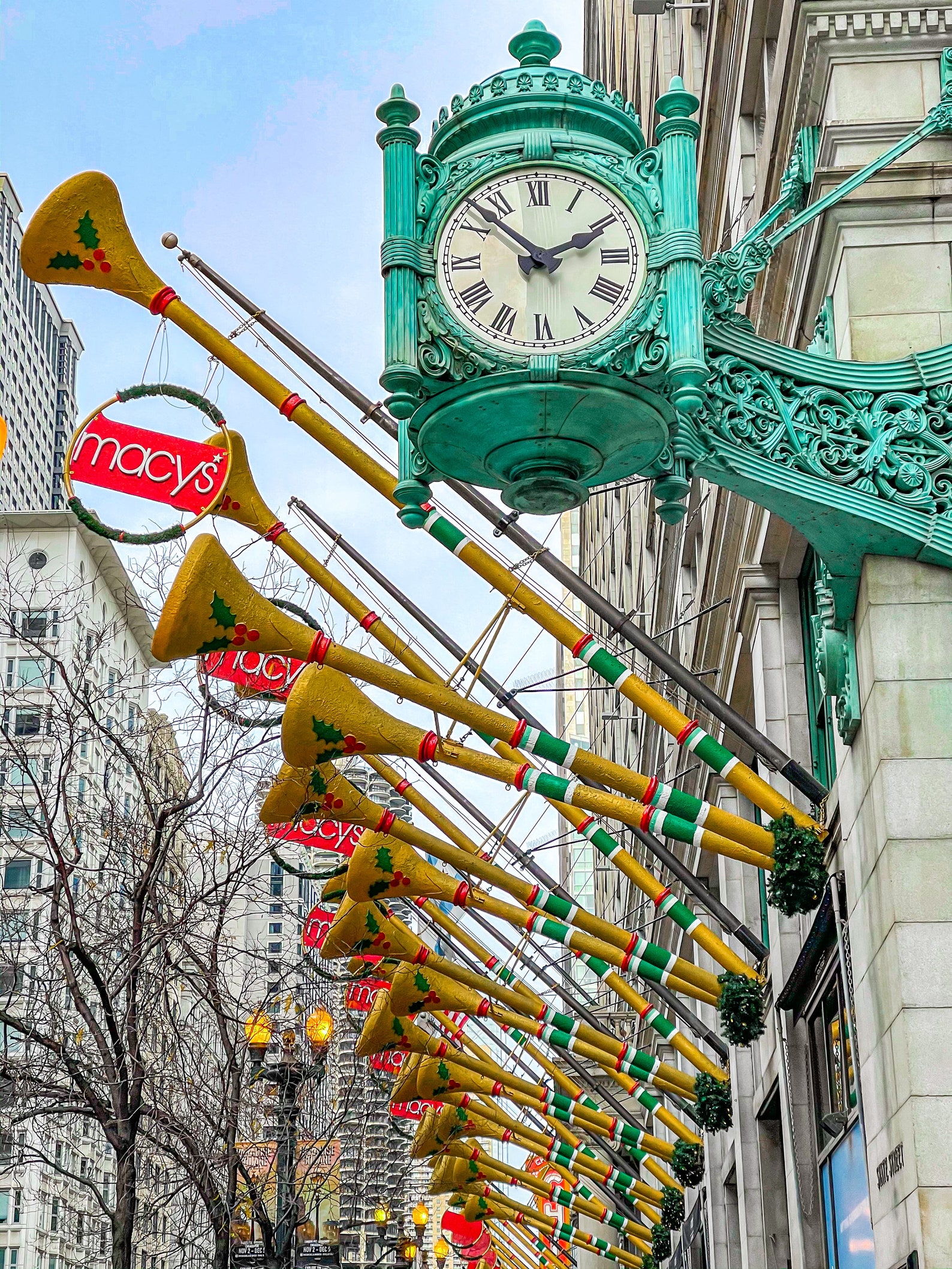 Marshall Fields Clock Print, State Street Chicago Photo, Chicago Macy's ...