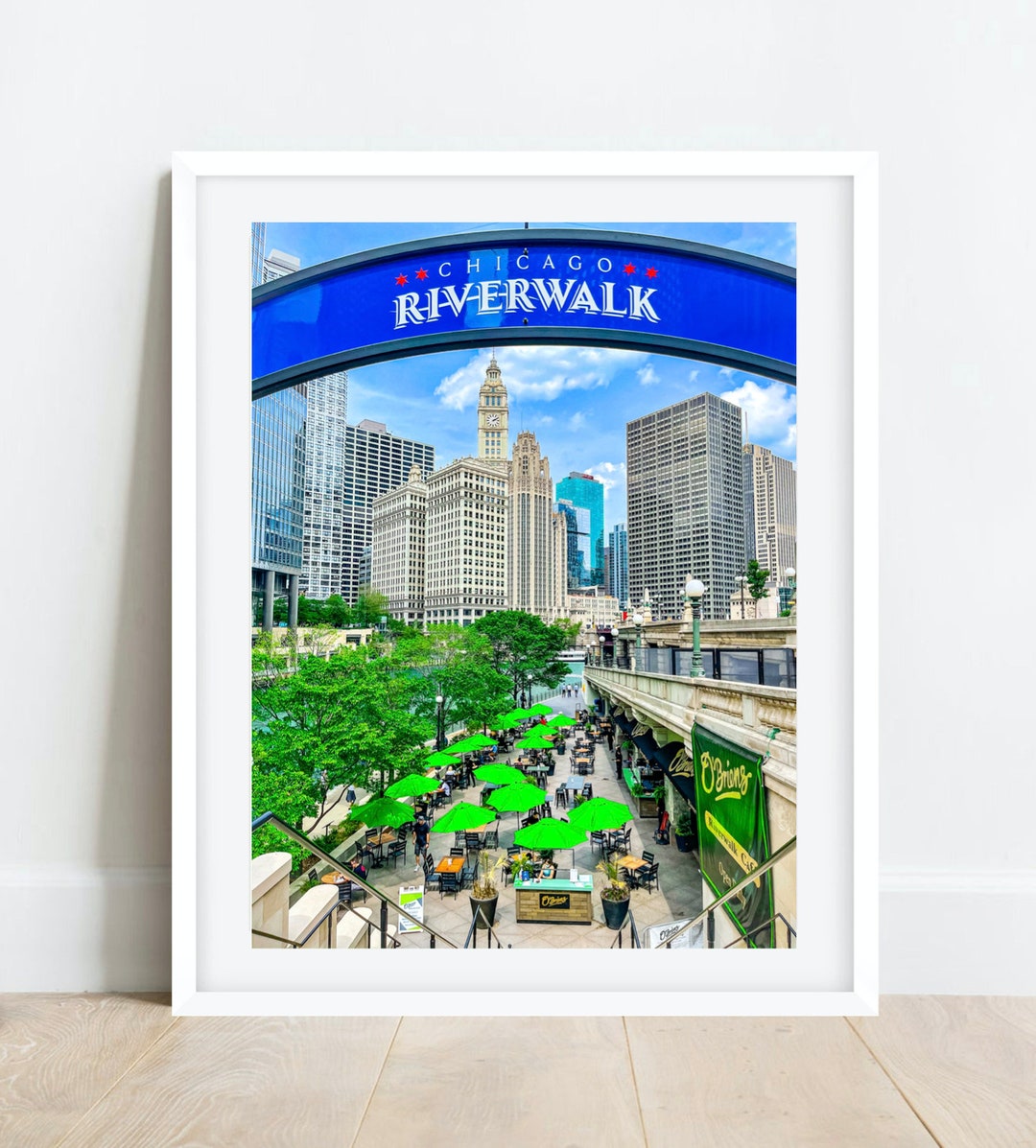 Chicago Riverwalk Wall Art, Chicago Photography, Wrigley Building ...