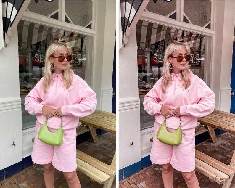 5 Rose Gold Pink Lightroom Presets, Pink Presets, Pink Mobile Filter ...