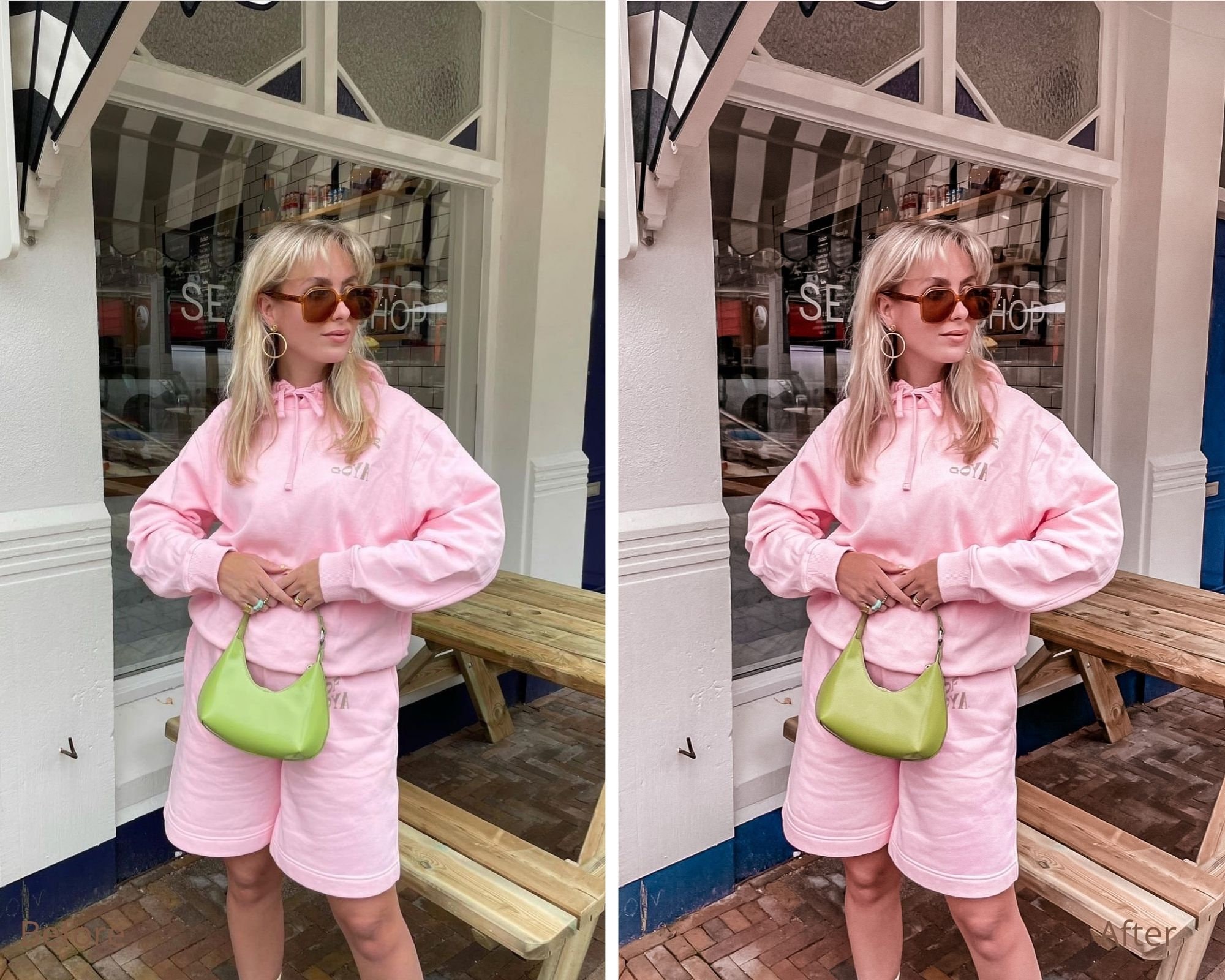 5 Rose Gold Pink Lightroom Presets, Pink Presets, Pink Mobile Filter ...