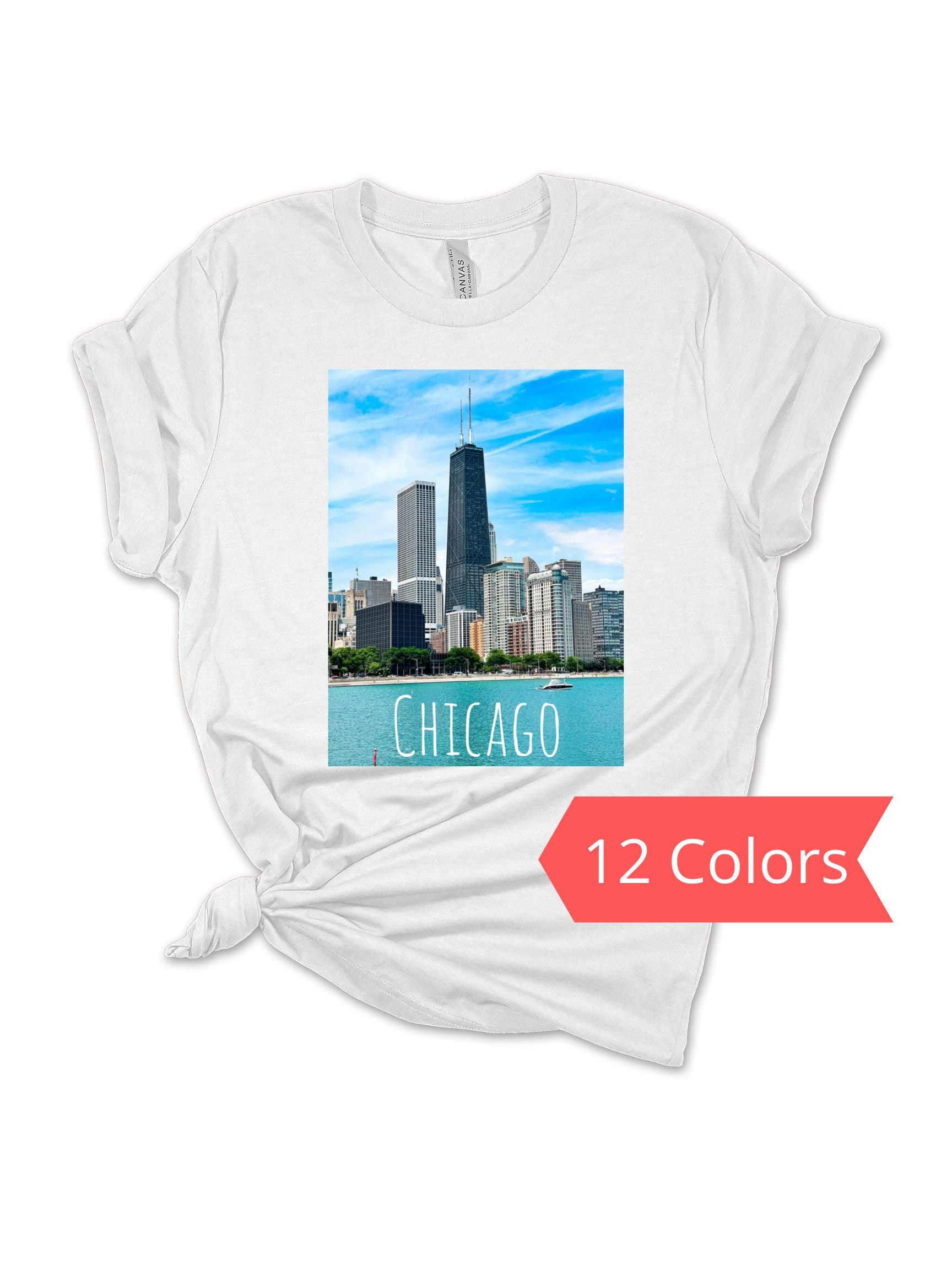 Chicago Skyline Photo T-shirt, Chicago Picture T-shirts, Chicago T ...
