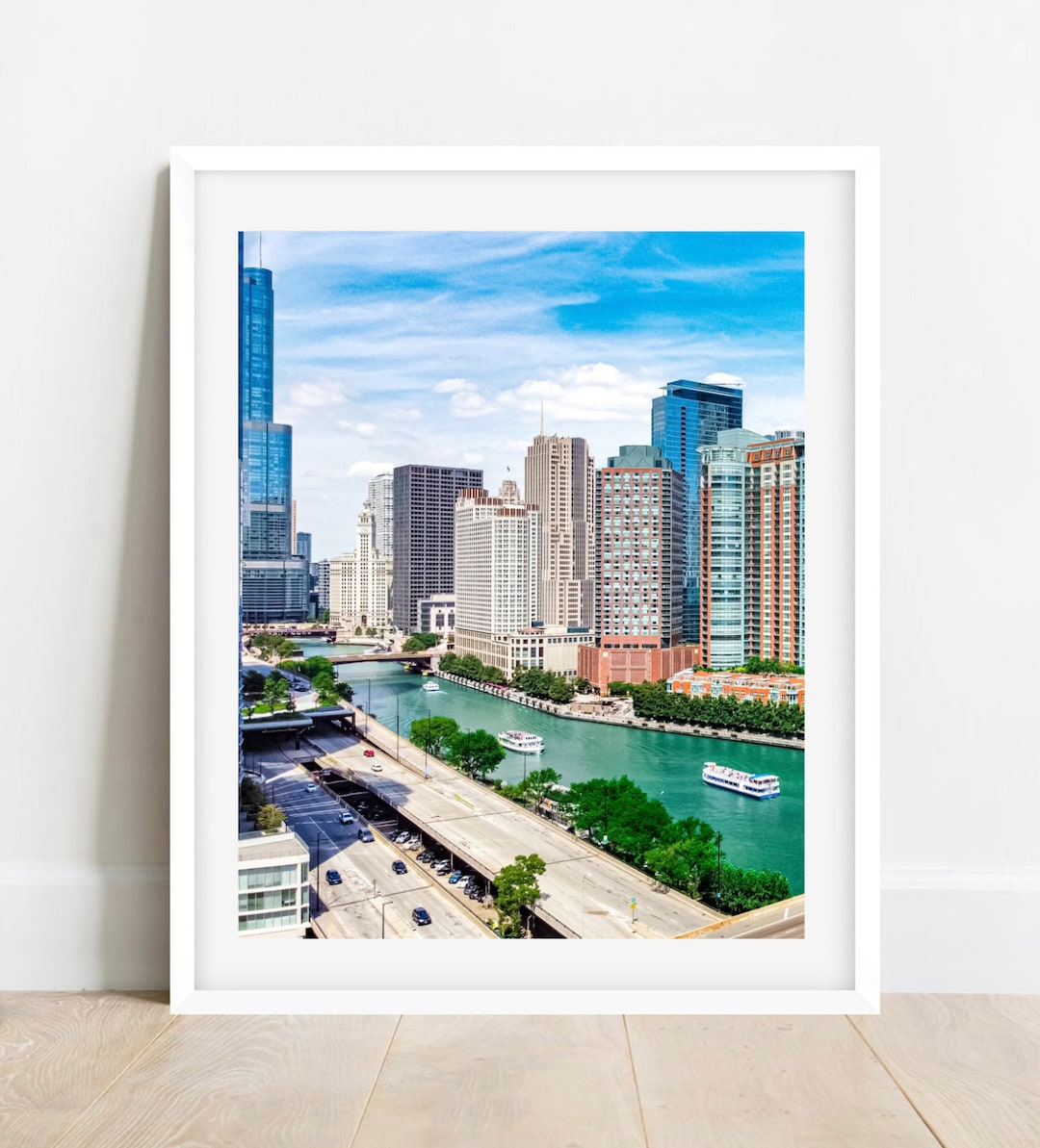 Chicago Riverwalk Photo, Chicago Skyline Print, Chicago Drone ...
