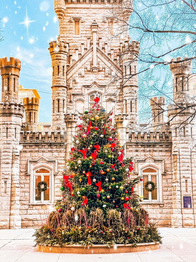 Chicago Water Tower Christmas Tree, Chicago Photography, Chicago Wall ...