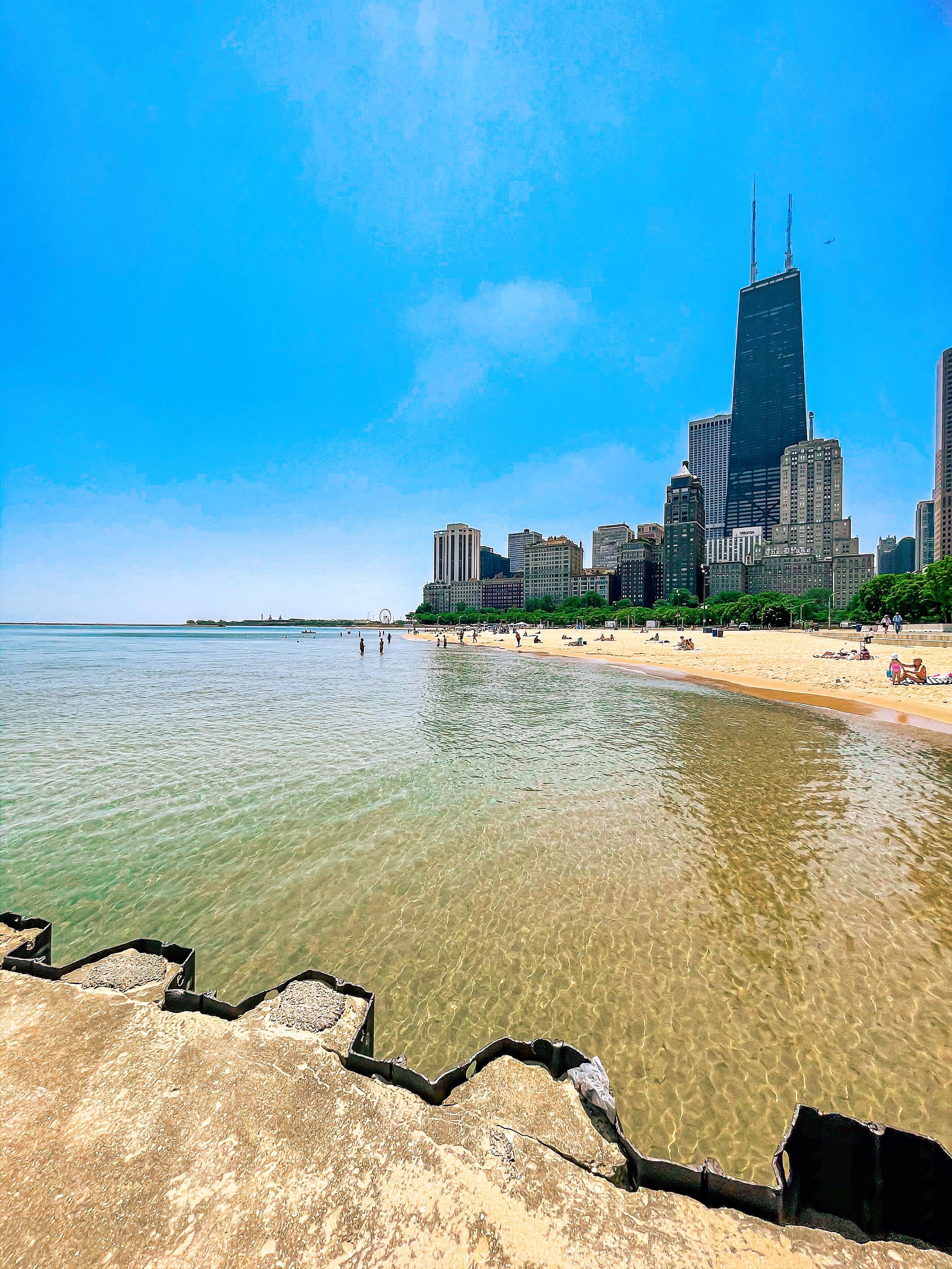 Chicago Skyline Beach
