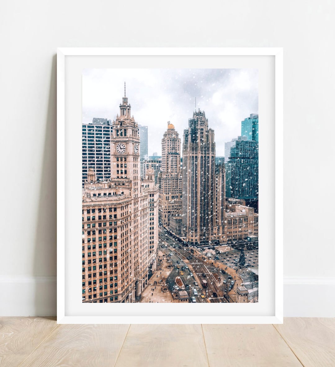 Chicago London House View Photo, Chicago Wrigley Building Print ...