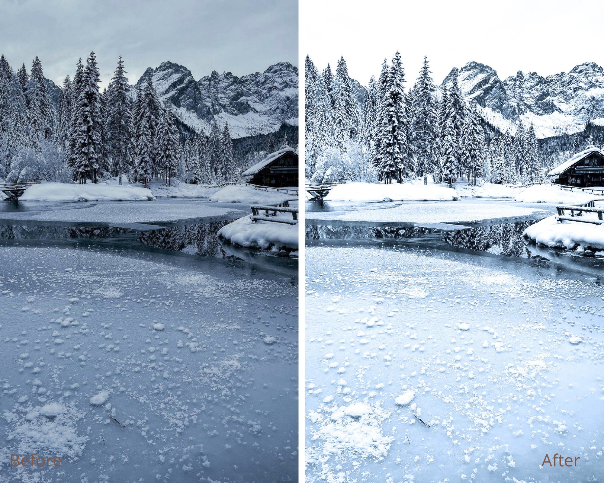 Ice Ice Baby Lightroom Preset, Snow Preset, Cold Winter Mobile Filter ...