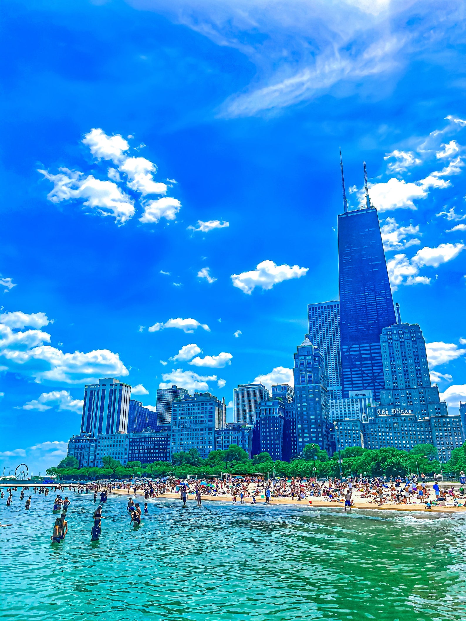 Oak Street Beach, Chicago Photography, Chicago Skyline Prints, Lake ...