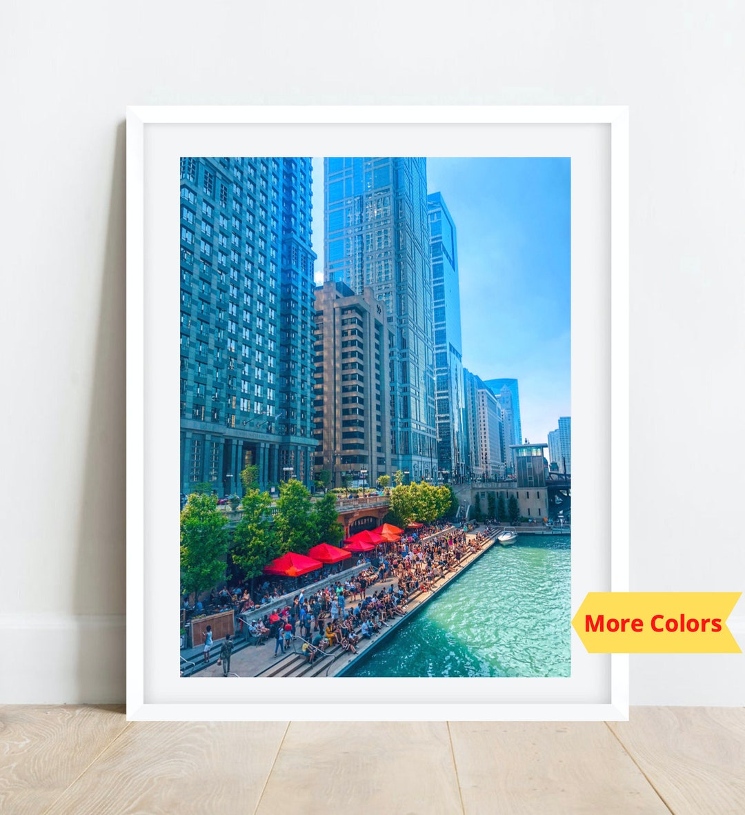 Chicago Riverwalk Art, Chicago River Prints, Chicago Photography, City ...