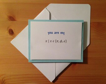 Math birthday card | Etsy