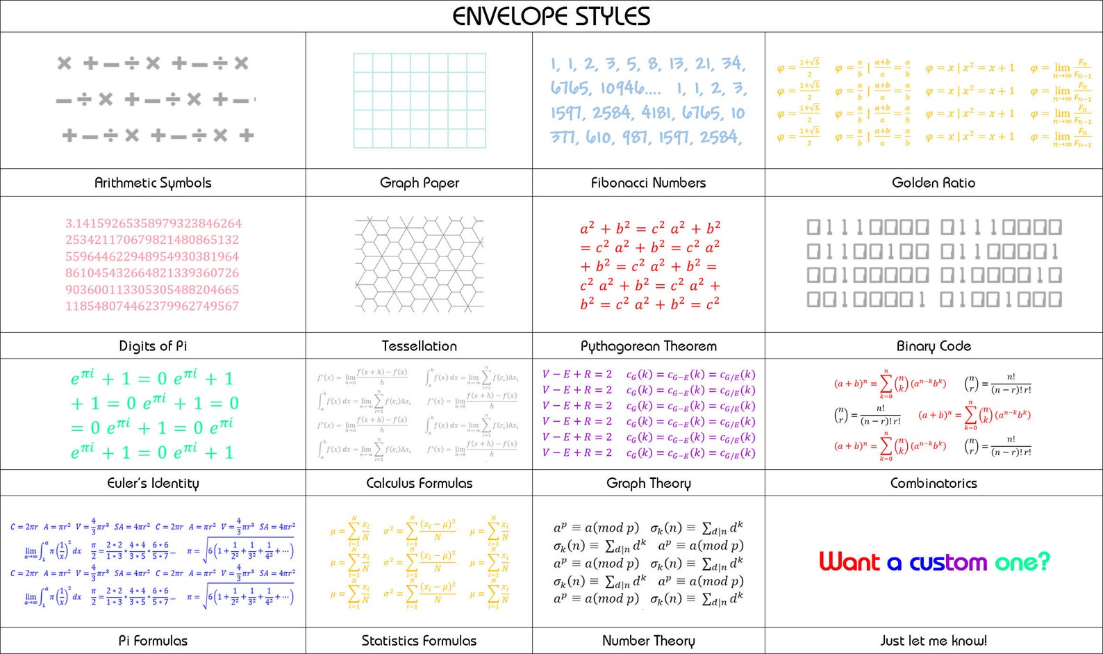 Math Teacher Thank You Card Math Thank You Teacher Appreciation Math ...