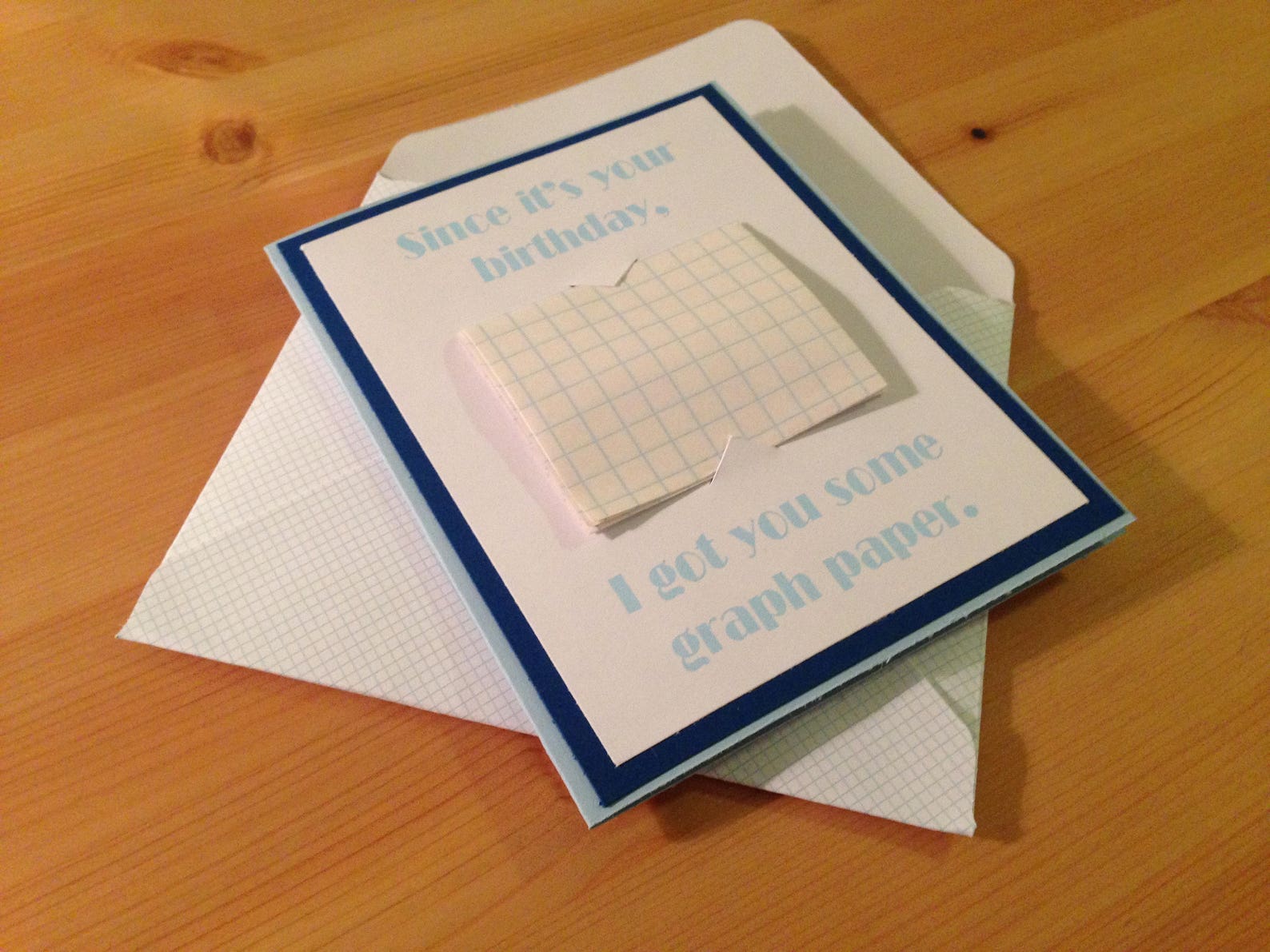 Math Birthday Card Graph Paper Birthday Card Maths Birthday Card Let's ...