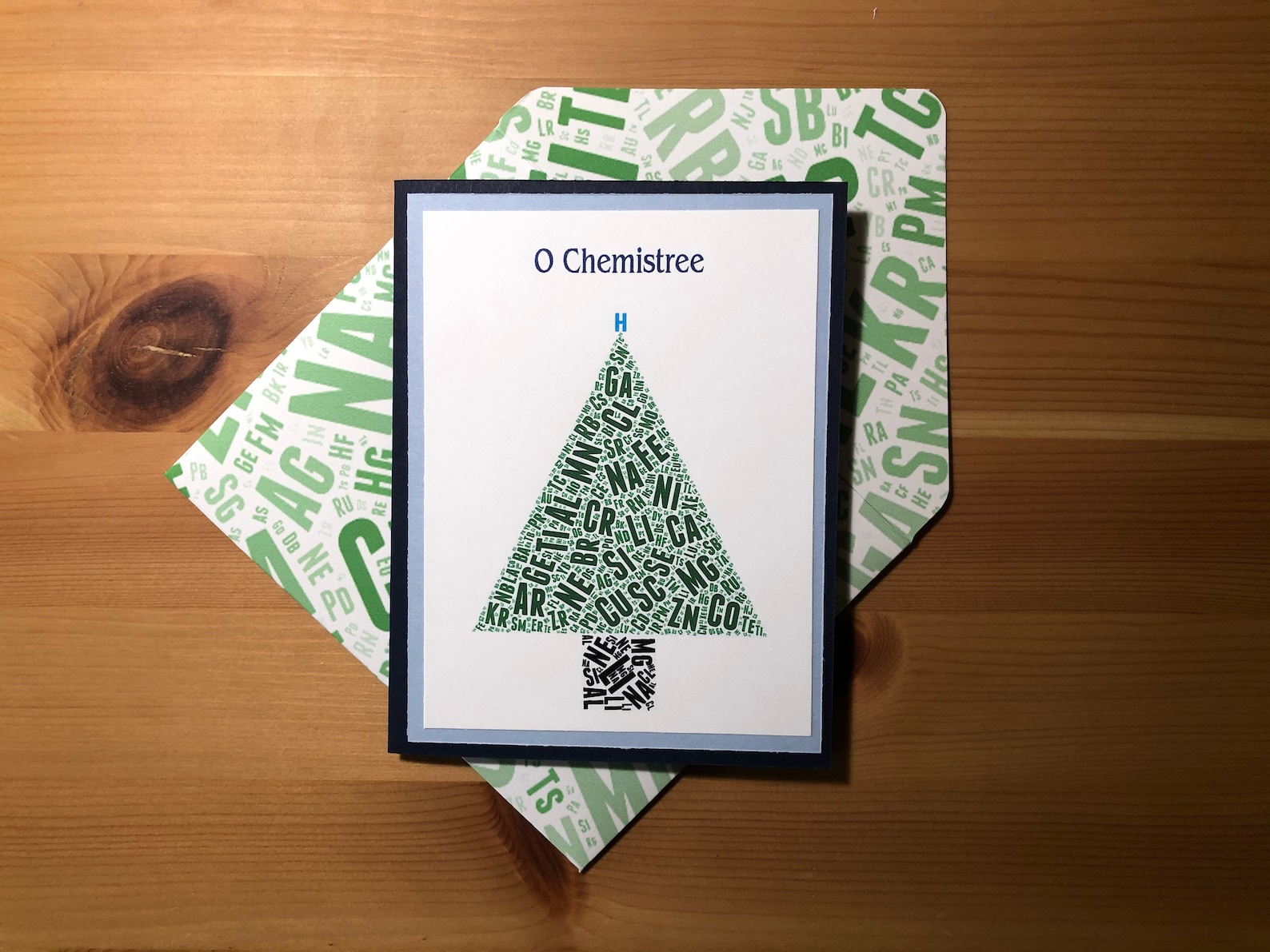 Science Christmas Card o Chemistree - Etsy