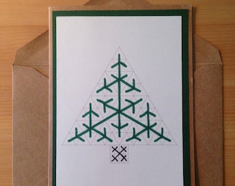 Math Christmas Card - Math Holiday Card - Fractal Christmas - Fractal ...