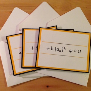 Thank You - Math themed thank you cards - BULK - Geek thank you cards ...