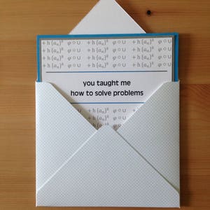 Math Teacher Thank You Card - Math Thank You - Teacher Appreciation ...