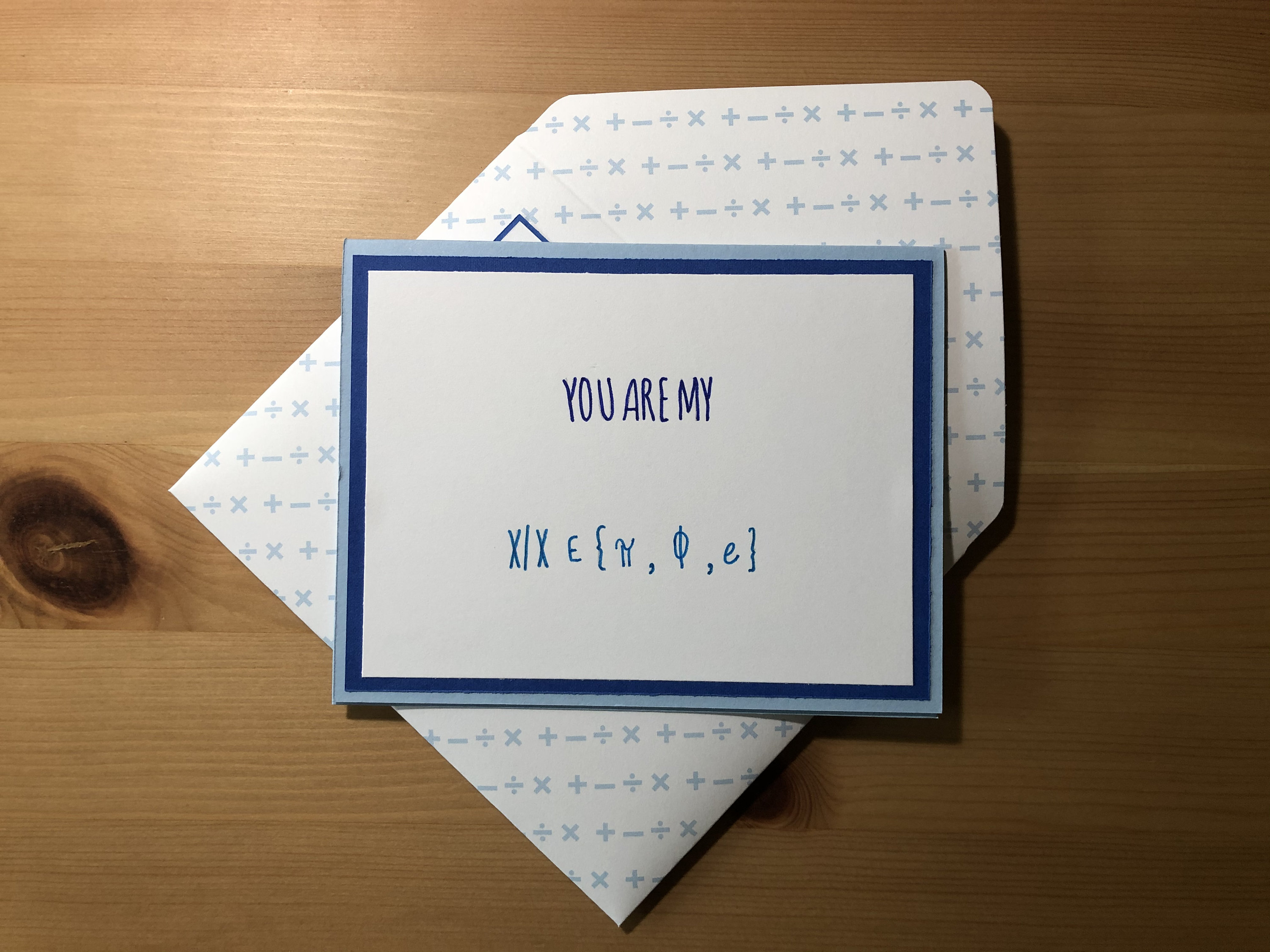 Math Anniversary Card Math Love Card Math Birthday Card - Etsy