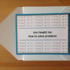 Math Teacher Thank You Card - Math Thank You - Teacher Appreciation ...