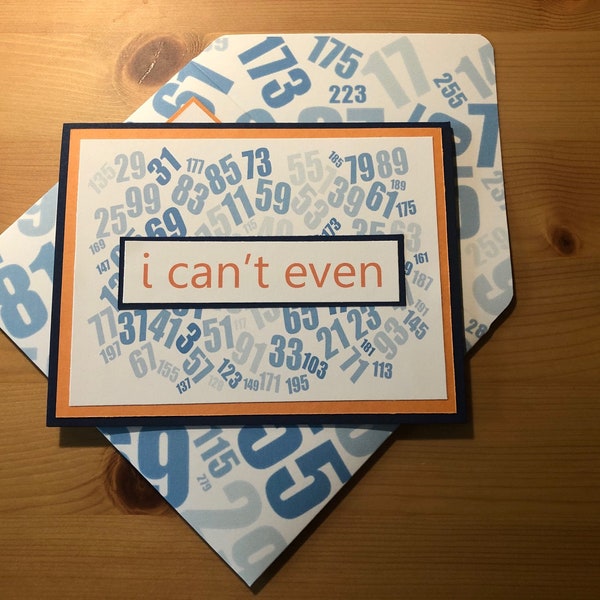 Funny Math Birthday Card - Etsy