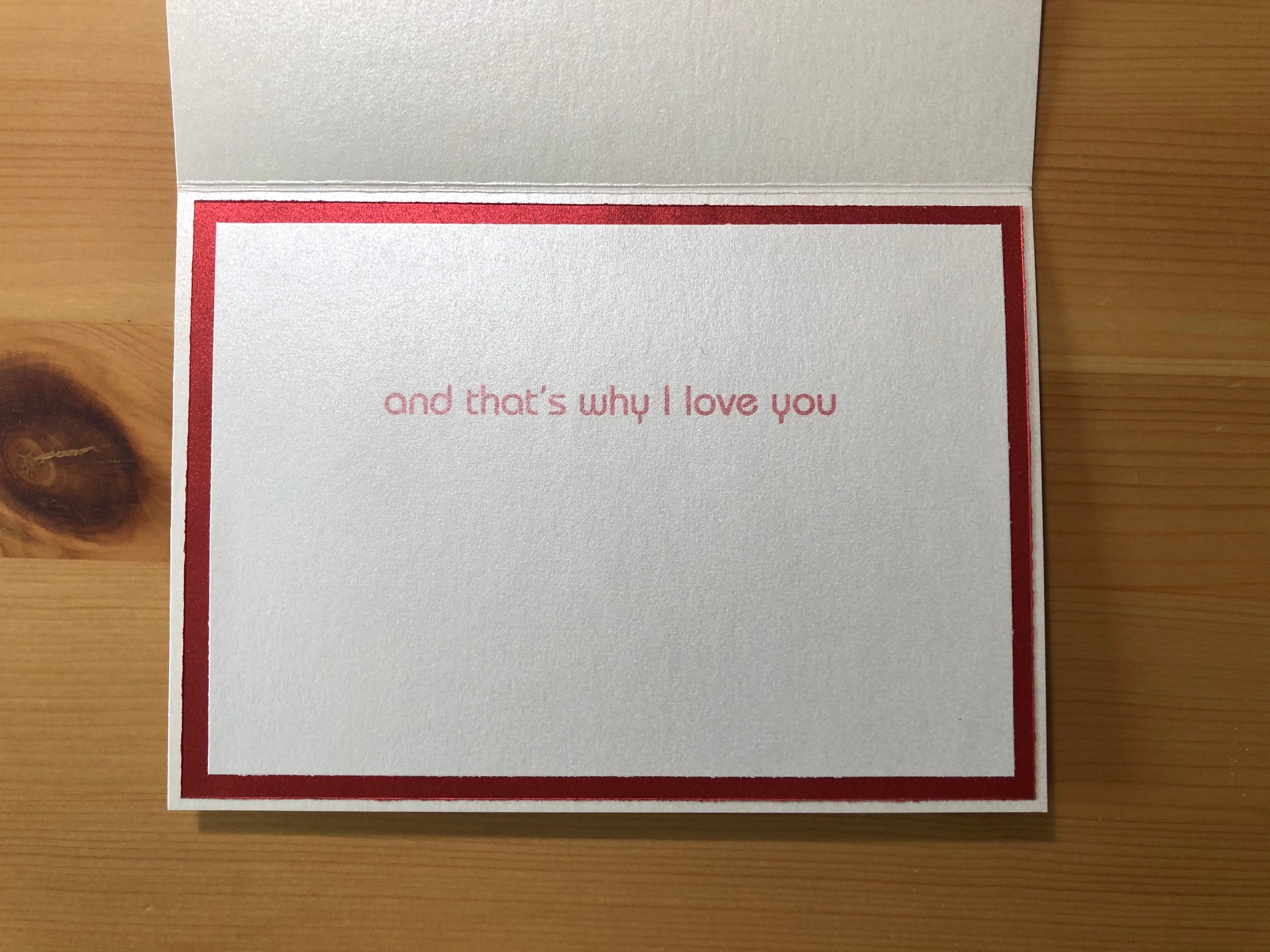 Math / Statistics Valentine's Day or Anniversary Card Geek Valentine's ...