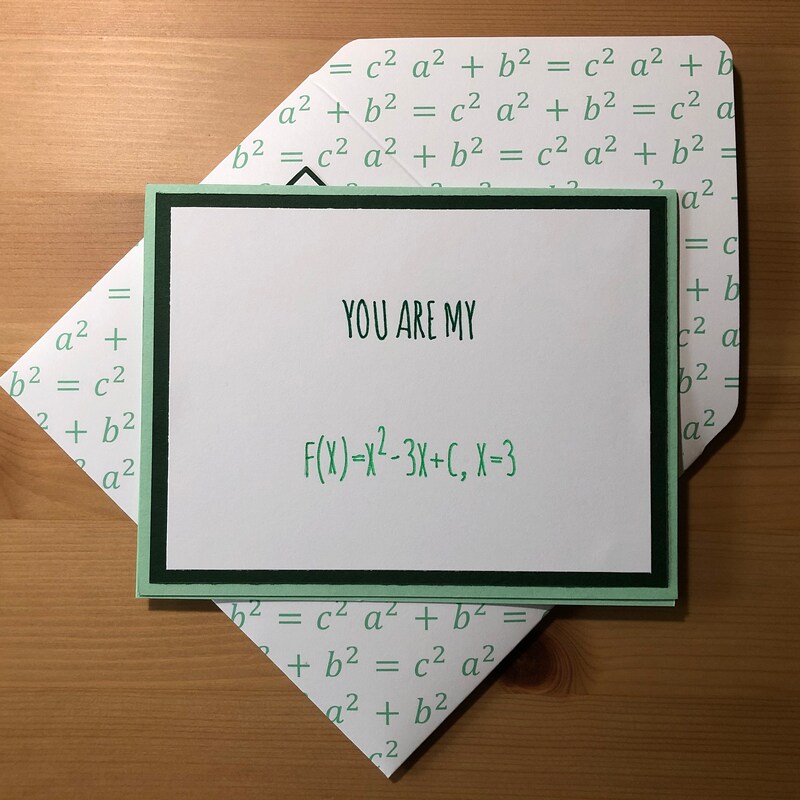 Math Birthday Card - Etsy