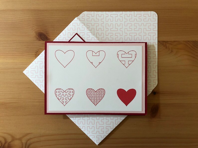 Math Valentine's Card Math Anniversary Card Math Valentine's Fractal ...